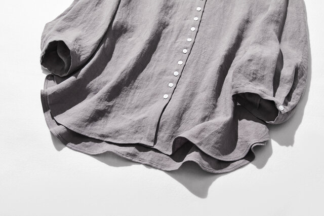 ★サンプルセール 1点のみ★2600円オフ★リネン100％ ノーカラー カーディガン 230506-1（001） | iichi 日々の暮らしを心地よくするハンドメイドやアンティークの ...