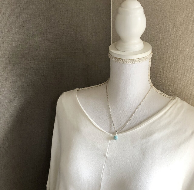 数量限定♡純銀sv1000 ︎ラリマー8㎜玉ペンダントトップ | iichi 日々の暮らしを心地よくするハンドメイドやアンティークのマーケットプレイス