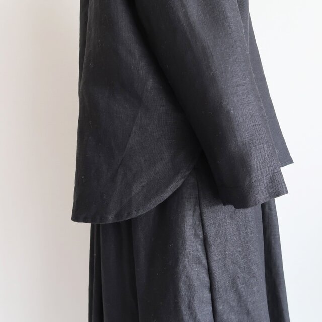 ★セットアップ★ブラックリネン♡プルオーバー＆ギャザースカート・セレモニー | iichi 日々の暮らしを心地よくするハンドメイドや ...