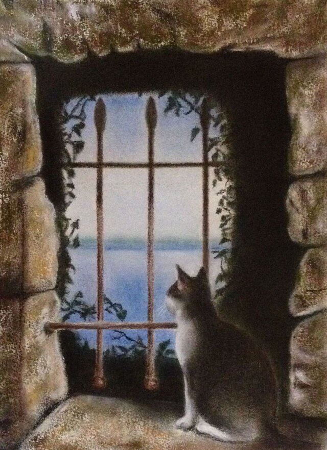 お気に入りの場所（パステル画・原画） 4号 | iichi 日々の暮らしを心地よくするハンドメイドやアンティークのマーケットプレイス