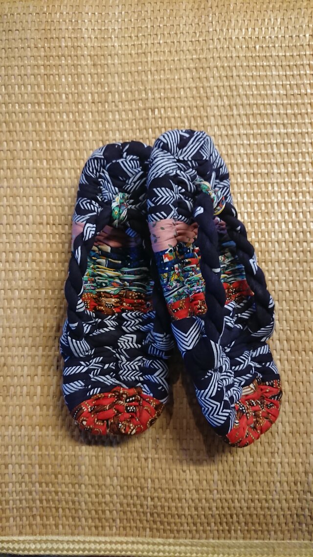 布ぞうり 24～25cm | iichi 日々の暮らしを心地よくするハンドメイドやアンティークのマーケットプレイス