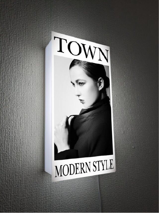 【オーダー無料 壁掛け】ファッション モデル モード 洋服 オシャレ 店舗 自宅 ランプ 照明 看板 置物 雑貨 ライトBOX | iichi 日々の暮らしを心地よくするハンドメイドや ...