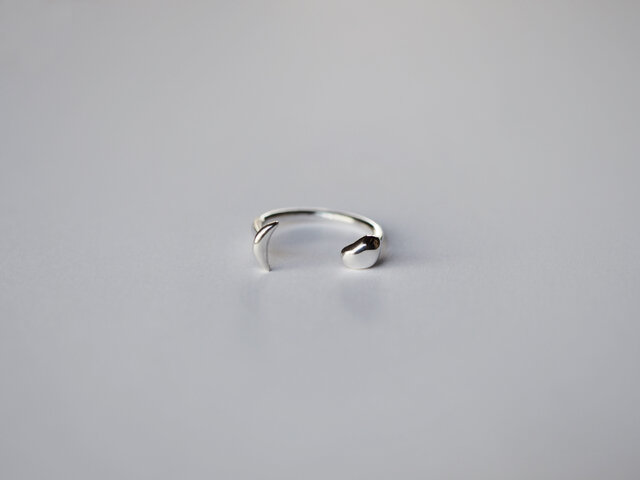月と石 ring (silver) | iichi 日々の暮らしを心地よくするハンドメイドやアンティークのマーケットプレイス