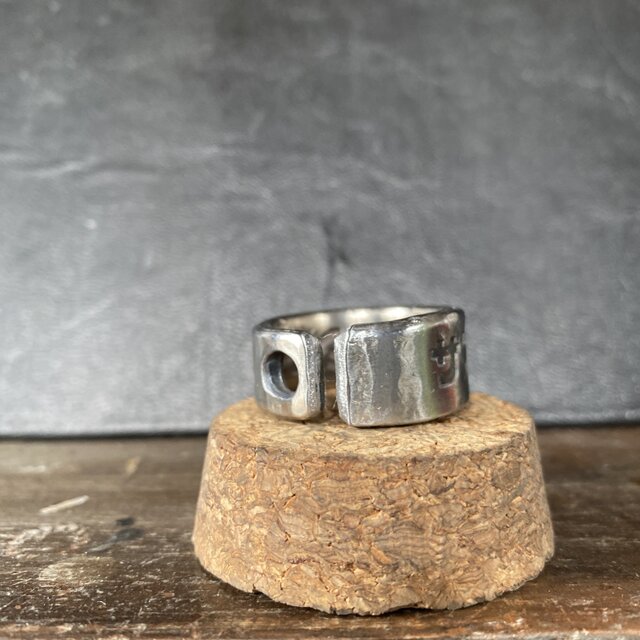 ハンドメイドリングno.35 シルバーアクセサリー スプーンリング 手作り指輪 | iichi 日々の暮らしを心地よくするハンドメイドやアンティークのマーケットプレイス