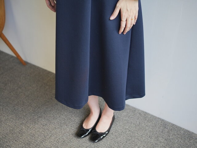 プリンセスラインのカットソーワンピ・ネイビー (SML長短) No.337 | iichi 日々の暮らしを心地よくするハンドメイドやアンティークのマーケットプレイス