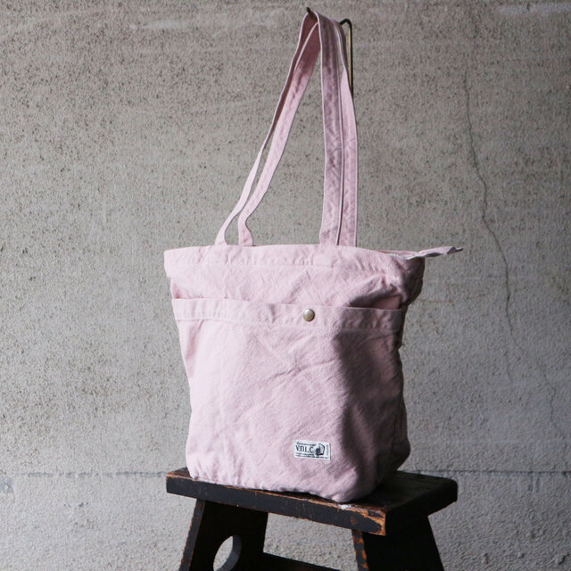 ショルダージップトート【2025春夏限定カラー・フラミンゴ】(VC-49) | iichi 日々の暮らしを心地よくするハンドメイドやアンティークのマーケットプレイス