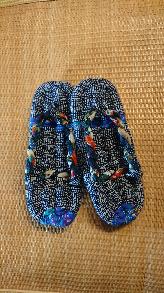 布ぞうり 22～23cm | iichi 日々の暮らしを心地よくするハンドメイドやアンティークのマーケットプレイス