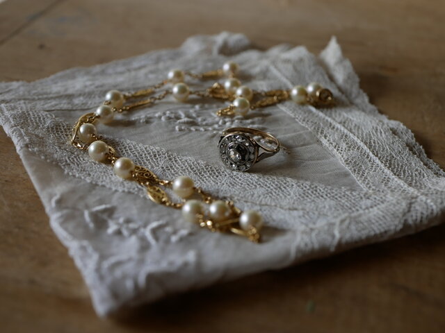 【FN-14 】フィリグリー パール K18 ネックレス フランスアンティーク アンティークジュエリー | iichi 日々の暮らしを心地よくするハンドメイドやアンティークのマーケットプレイス