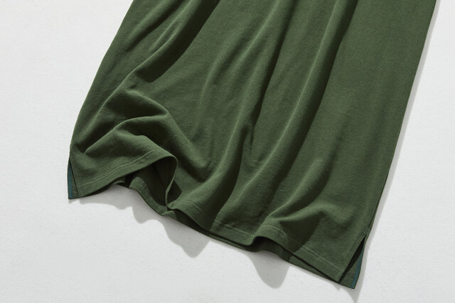 春と夏にぴったり！ ラフで動きやすいポロカラーワンピース グリーン 250303-2 | iichi 日々の暮らしを心地よくするハンドメイドやアンティークのマーケットプレイス