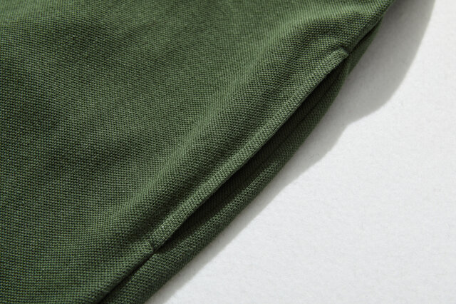 春と夏にぴったり！ ラフで動きやすいポロカラーワンピース グリーン 250303-2 | iichi 日々の暮らしを心地よくするハンドメイドやアンティークのマーケットプレイス