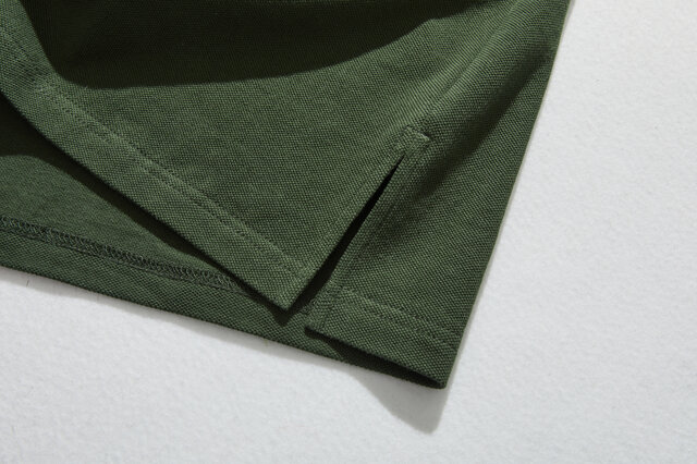 春と夏にぴったり！ ラフで動きやすいポロカラーワンピース グリーン 250303-2 | iichi 日々の暮らしを心地よくするハンドメイドやアンティークのマーケットプレイス