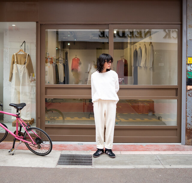 mid-length heritage Basque shirt/off white | iichi 日々の暮らしを心地よくするハンドメイドやアンティークのマーケットプレイス