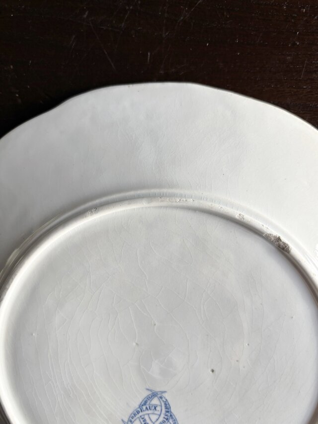 DJohnston/JVB ボルドー 葉とパニエ レリーフ皿 アンティーク 050696 のコピー | iichi 日々の暮らしを心地よくするハンドメイドやアンティークのマーケットプレイス