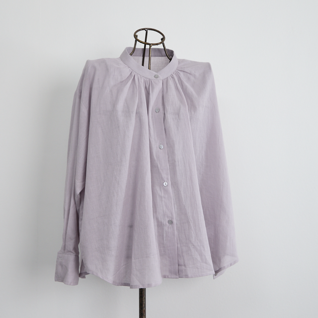 ふんわり柔らかライトコットン 羽織る コットン シャツ シルバーグレー 0674Grey | iichi 日々の暮らしを心地よくするハンドメイドやアンティークのマーケットプレイス