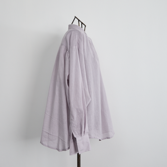 ふんわり柔らかライトコットン 羽織る コットン シャツ シルバーグレー 0674Grey | iichi 日々の暮らしを心地よくするハンドメイドやアンティークのマーケットプレイス