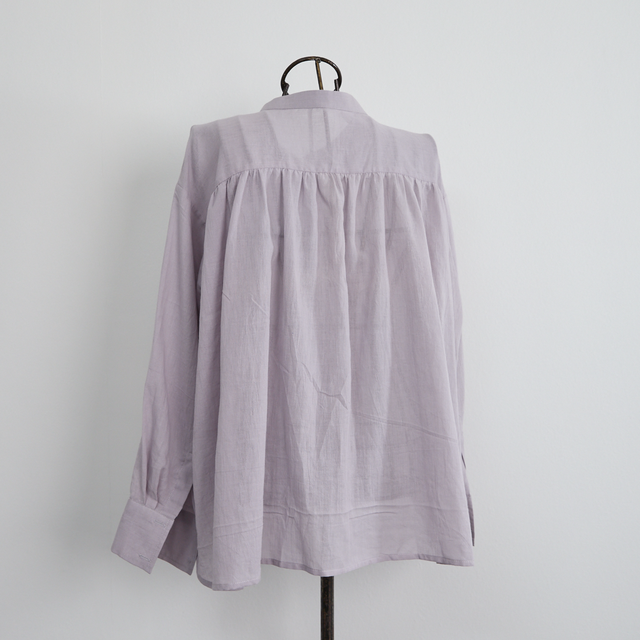 ふんわり柔らかライトコットン 羽織る コットン シャツ シルバーグレー 0674Grey | iichi 日々の暮らしを心地よくするハンドメイドやアンティークのマーケットプレイス