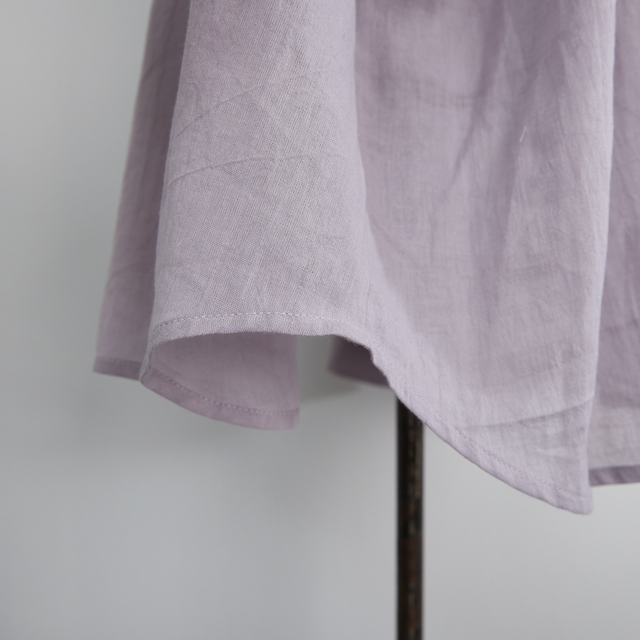 ふんわり柔らかライトコットン 羽織る コットン シャツ シルバーグレー 0674Grey | iichi 日々の暮らしを心地よくするハンドメイドやアンティークのマーケットプレイス