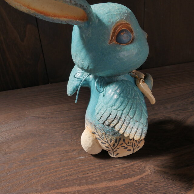 翼の空色葉影うさぎとアヒル no.35 | iichi 日々の暮らしを心地よくするハンドメイドやアンティークのマーケットプレイス