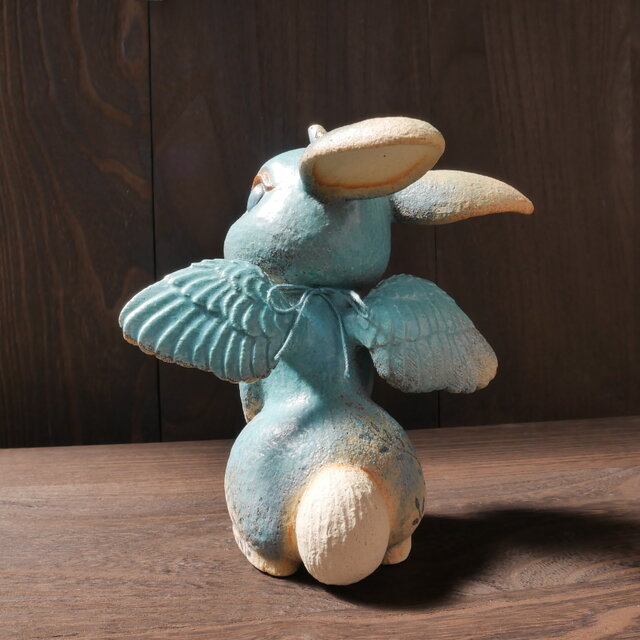 翼の空色葉影うさぎと小鳥 no.39 | iichi 日々の暮らしを心地よくするハンドメイドやアンティークのマーケットプレイス