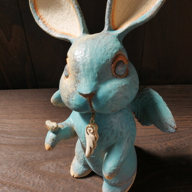 翼の空色葉影うさぎと小鳥 no.40 | iichi 日々の暮らしを心地よくするハンドメイドやアンティークのマーケットプレイス