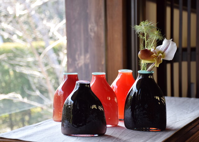 konoha花瓶すぼみくち～ピンク×ラベンダー～ | iichi 日々の暮らしを心地よくするハンドメイドやアンティークのマーケットプレイス