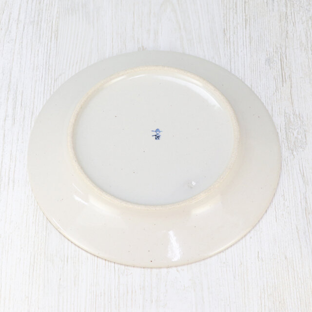 粉引 彩ハーブ プレート21cm【波佐見焼】 | iichi 日々の暮らしを心地よくするハンドメイドやアンティークのマーケットプレイス