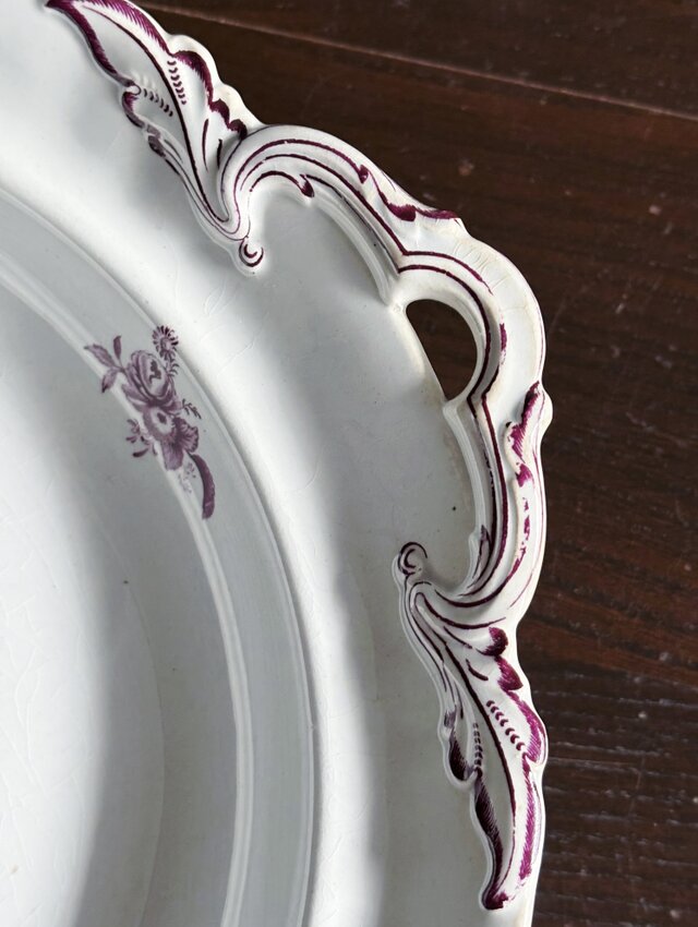 クレイユモントロー ワトー コンポティエ 0502143 | iichi 日々の暮らしを心地よくするハンドメイドやアンティークのマーケットプレイス