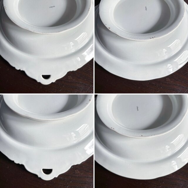 クレイユモントロー ワトー コンポティエ 0502143 | iichi 日々の暮らしを心地よくするハンドメイドやアンティークのマーケットプレイス