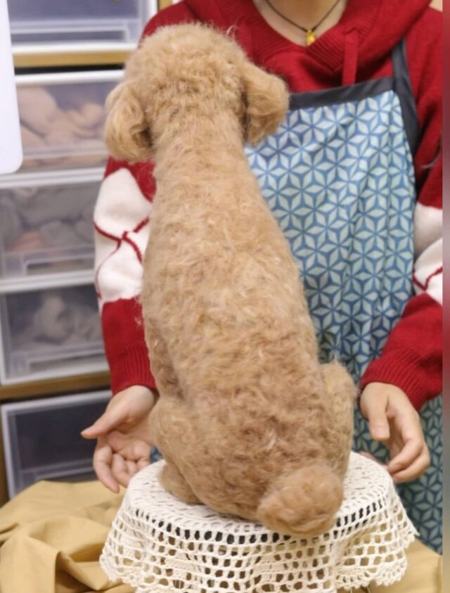 【オーダーメイド ペット】 羊毛 フェルト オーダー ペット ぬいぐるみ テディ犬 うちの子、ペット似顔絵、犬 猫 人形 | iichi 日々の暮らしを心地よくするハンドメイドやアンティークの ...