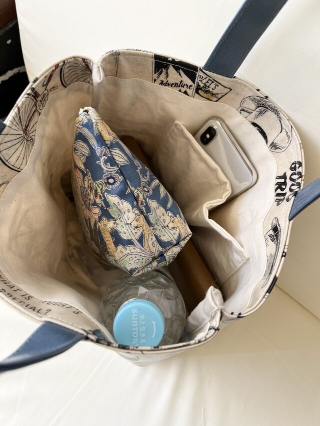 ラミネートトートバッグ 自転車 カメラ | iichi 日々の暮らしを心地よくするハンドメイドやアンティークのマーケットプレイス