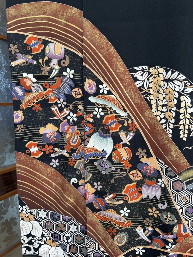 アンティークな暖簾、着物、お部屋のオシャレ、横〜117–丈〜129! | iichi 日々の暮らしを心地よくするハンドメイドやアンティークのマーケットプレイス