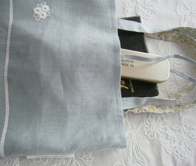 BlueLinen×BotanicalCotton ToteBag | iichi 日々の暮らしを心地よくするハンドメイドやアンティークのマーケットプレイス