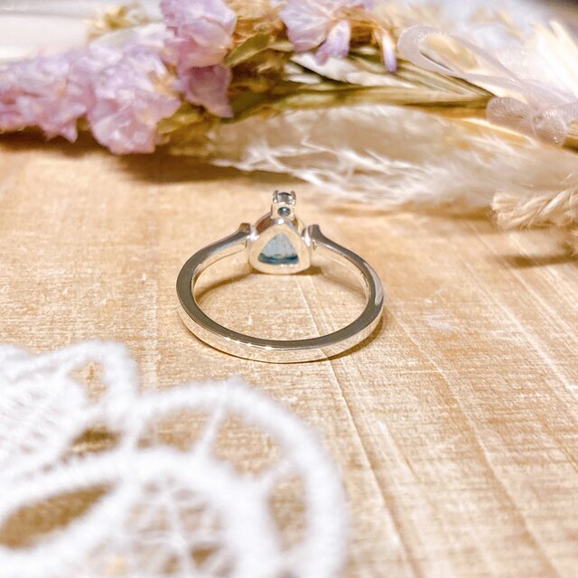 妖精のぼうしリング ブルートパーズ トルマリン silver925 | iichi 日々の暮らしを心地よくするハンドメイドやアンティークのマーケットプレイス