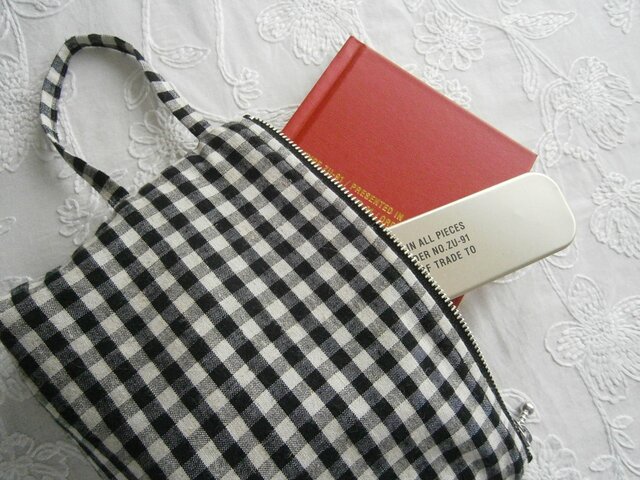 格子柄×RayonLinen PouchSet | iichi 日々の暮らしを心地よくするハンドメイドやアンティークのマーケットプレイス