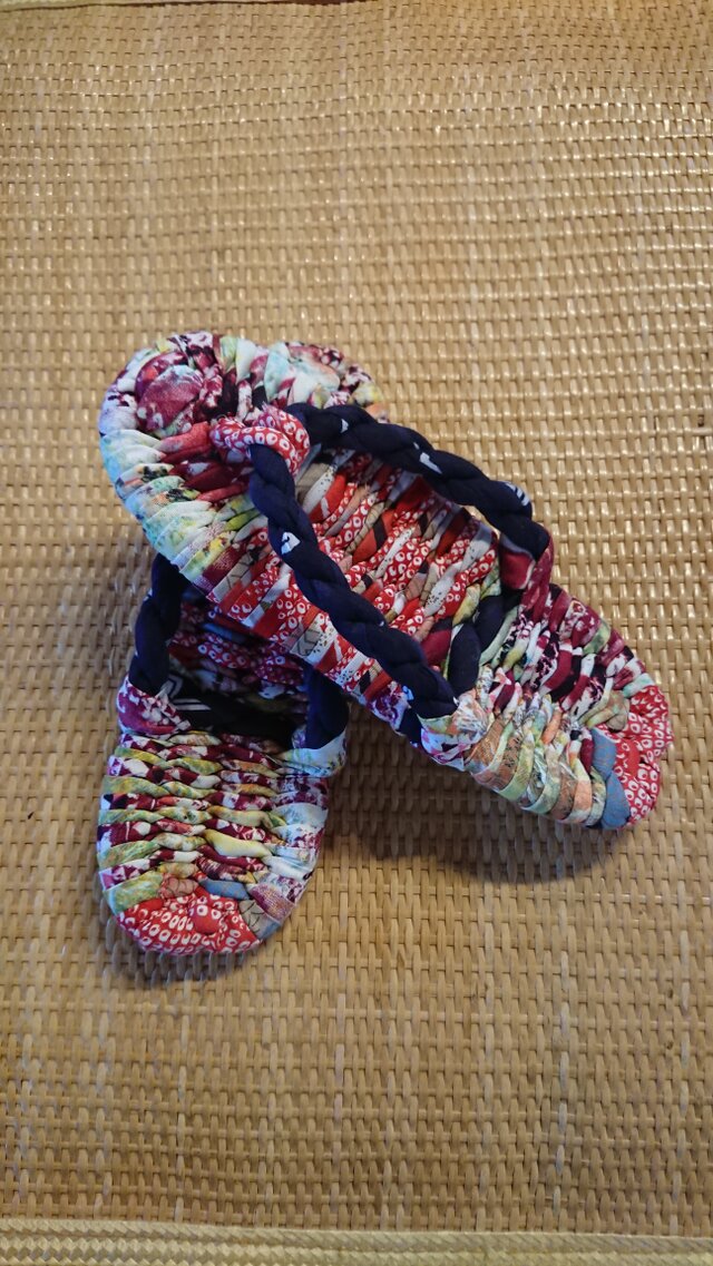 布ぞうり 23～24cm | iichi 日々の暮らしを心地よくするハンドメイドやアンティークのマーケットプレイス