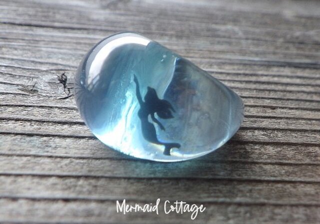 Ocean Ring 人魚の海のぽってりリング A | iichi 日々の暮らしを心地よくするハンドメイドやアンティークのマーケットプレイス
