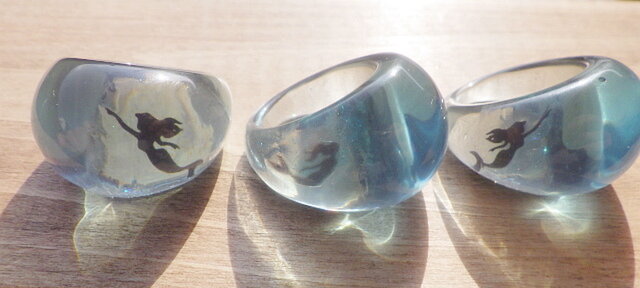 Ocean Ring 人魚の海のぽってりリング A | iichi 日々の暮らしを心地よくするハンドメイドやアンティークのマーケットプレイス