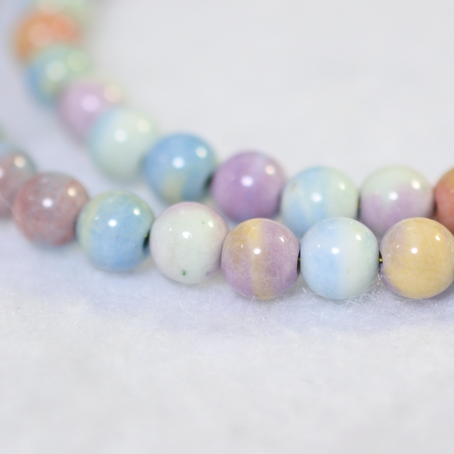 アラシャンアゲートのシンプルネックレス（6mm） | iichi 日々の暮らしを心地よくするハンドメイドやアンティークのマーケットプレイス