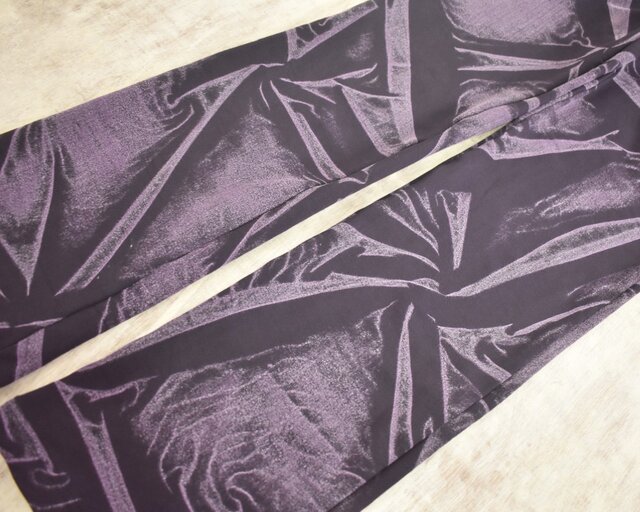 驚きの穿き心地！レアな手染めストレートストレッチロングパンツ ＜ウォッシュパープル＞ | iichi 日々の暮らしを心地よくするハンドメイドやアンティークのマーケットプレイス