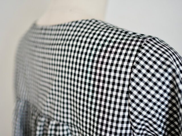 ゆったり・Vネックトップス ギンガムチェック No.318 | iichi 日々の暮らしを心地よくするハンドメイドやアンティークのマーケットプレイス