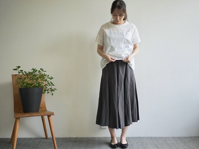 コットンレースのゆったりトップス 白 No.345 | iichi 日々の暮らしを心地よくするハンドメイドやアンティークのマーケットプレイス