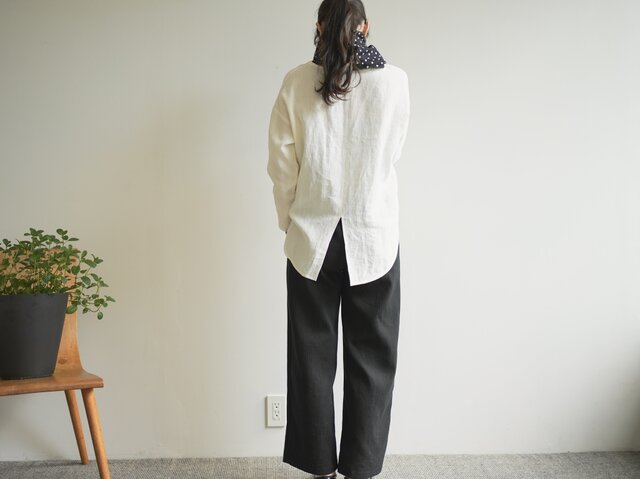 エアーコットンのブラックパンツ No.348 | iichi 日々の暮らしを心地よくするハンドメイドやアンティークのマーケットプレイス