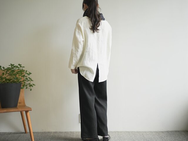 エアーコットンのブラックパンツ No.348 | iichi 日々の暮らしを心地よくするハンドメイドやアンティークのマーケットプレイス