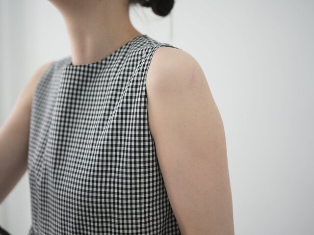 ギンガムチェック ティアードワンピ No.351 | iichi 日々の暮らしを心地よくするハンドメイドやアンティークのマーケットプレイス