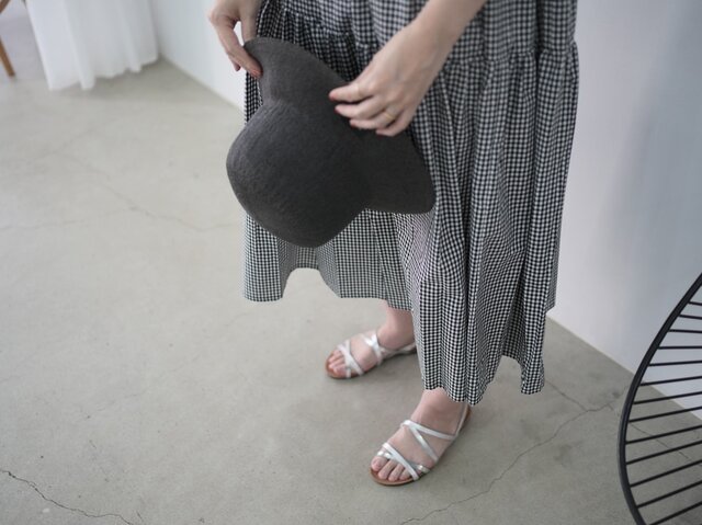 ギンガムチェック ティアードワンピ No.351 | iichi 日々の暮らしを心地よくするハンドメイドやアンティークのマーケットプレイス