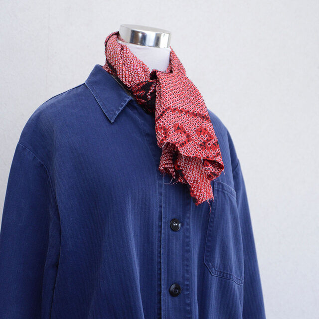 帯揚げ 端切れ スカーフ 正絹 和柄 アップサイクル 一点物 ファッション小物 3 | iichi 日々の暮らしを心地よくするハンドメイドやアンティークのマーケットプレイス