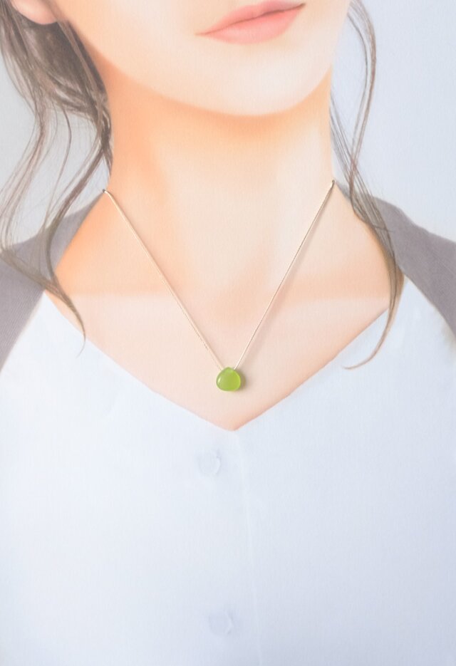 29【コミュニケーション能力上昇】【マスカットジェイド】天然クォーツァイト 14kgf肌にやさしい絹糸のネックレス | iichi 日々の暮らしを心地よくするハンドメイドやアンティークの ...