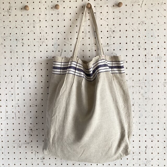 ドイツアンティークリネンクロスのエコトート*#85 | iichi 日々の暮らしを心地よくするハンドメイドやアンティークのマーケットプレイス