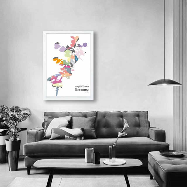 ハーフトーン 送料無料 イラスト 色彩のあるお部屋へ ポスター アートポスター アートsei検索新着順 3472 | iichi 日々の暮らしを心地よくするハンドメイドやアンティークの ...