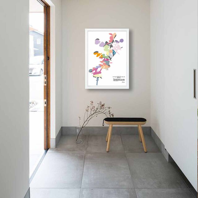 ハーフトーン 送料無料 イラスト 色彩のあるお部屋へ ポスター アートポスター アートsei検索新着順 3472 | iichi 日々の暮らしを心地よくするハンドメイドやアンティークの ...